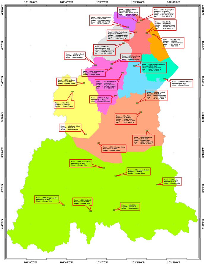 Senarai Loji (Peta) - Air Kelantan Sdn. Bhd. (AKSB)